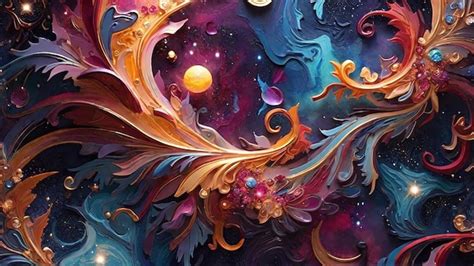 Premium Photo Crafting A Fantasy Background Of Cosmic Splendor