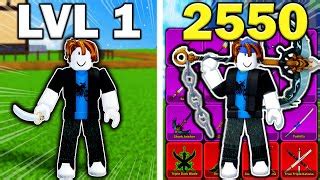 Beating Blox Fruits Using All Swords Level 0 To Max Level Noob To Pro
