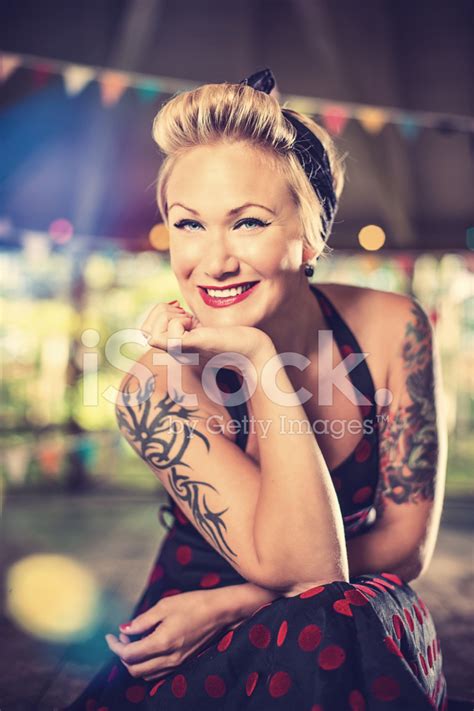 Retro Rockabilly Woman Stock Photo Royalty Free Images FreeImages