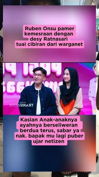Ruben Onsu dapat Cibiran Dari Netizen #rubenonsu #desiratnasari #shorts - YouTube