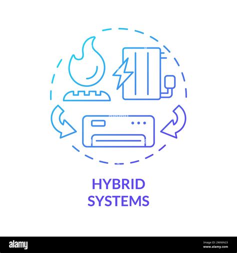 Hybrid Systems Blue Gradient Concept Icon Stock Vector Image And Art Alamy