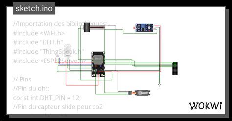 Projet IOT TP DHT22 Wokwi ESP32 STM32 Arduino Simulator