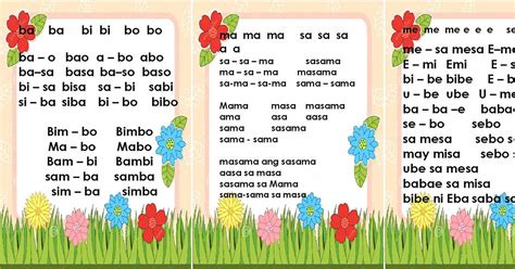 Marungko Approach Tagalog Reading Materials For Grade 1 Pdf At Allan
