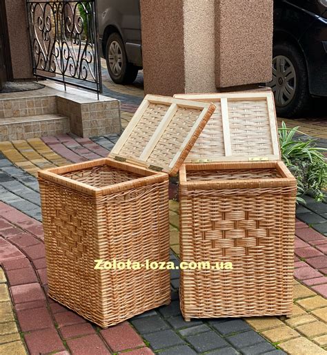 Ящик корзина для зберігання з лози Арт 8335 продаж ціна у Хусті Ящики і кошики для