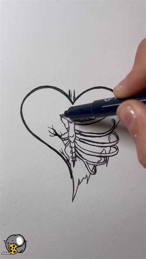اموزش نقاشی قلب زیبا فیلو