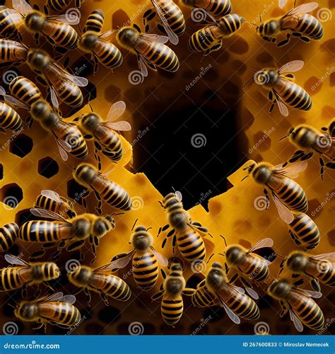 Inside Beehive Generative Ai Illustration Stock Image Cartoondealer