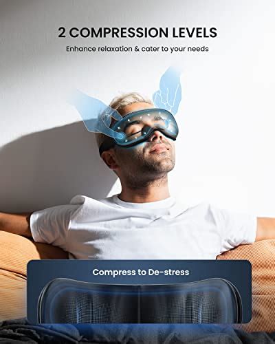 Renpho Eyeris1 Heated Eye Massager For Migraine Temple Forehead