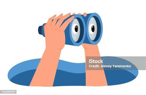 쌍안경이 있는 손 쌍안경에 대한 스톡 벡터 아트 및 기타 이미지 쌍안경 벡터 검색 Istock