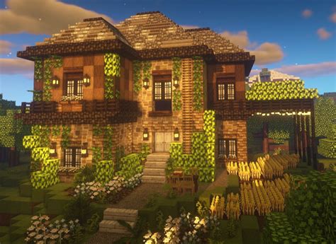 Minecraft House Idea Minecraft Mansion Minecraft Farm Minecraft Houses