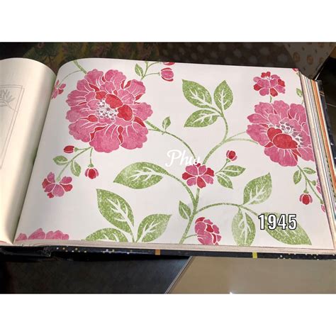 Jual WALLPAPER DINDING MOTIF BUNGA MAWAR MERAH BESAR VARIAN POLOS TEKSTUR LUX Shopee Indonesia