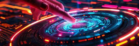 Digital Technology Internet Network Connection Concept Futuristic