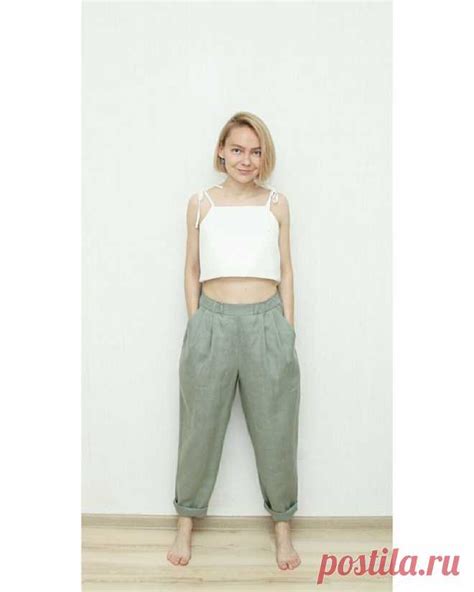 Льняные брюки бананы Женский блог — сайт о здоровье красоте и моде Н Рецепты на каждый