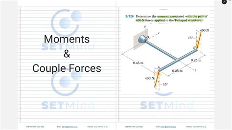 Moment Couple Forces Setmind Statics Applied Physics Moments Youtube