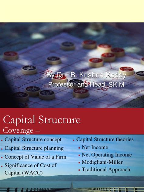 By Dr B Krishna Reddy Capital Structure Pdf Capital Structure