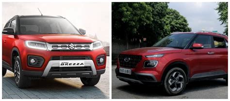 Bs6 Maruti Vitara Brezza Petrol Vs Hyundai Venue Price Mileage
