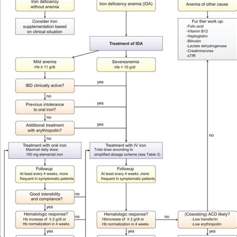 Algorithm For Screening And Treatment Of Iron Deficiency Anemia Of