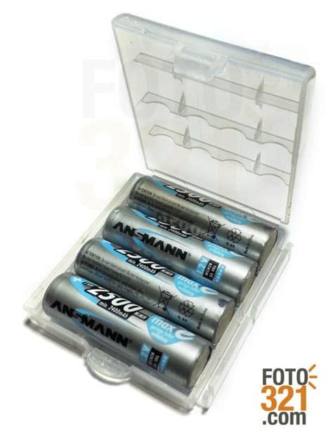 Caja para Pilas AA y AAA Son apilables hechas en plástico duro