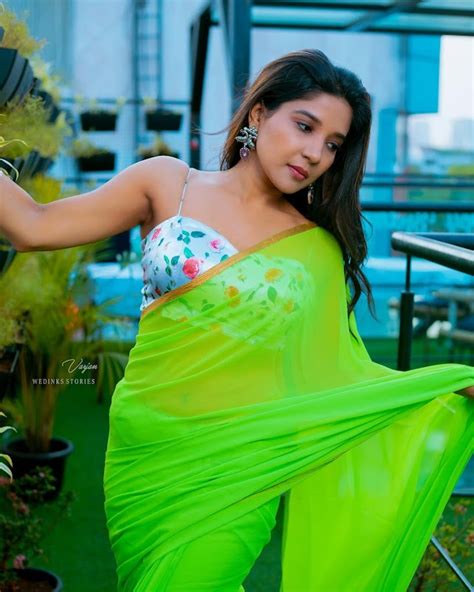 Actress Sakshi Agarwal Hot Photos In Saari Navel Cleavage Images Pics