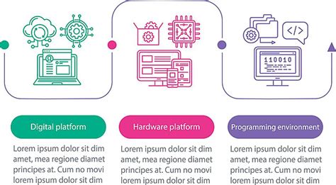 Development Platform Vector Infographic Template Diagram Vector
