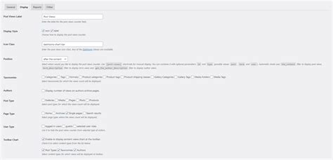 Post Views Counter Wordpress Plugin