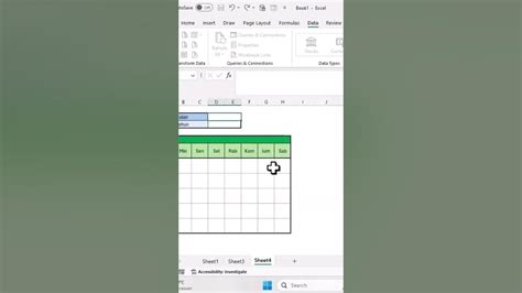 Bikin Calender Di Excel Excel Exceltips Exceltricks Tutorexcel