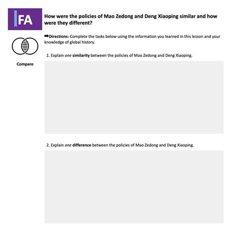 Solved Fa How Were The Policies Of Mao Zedong And Deng Xiaoping