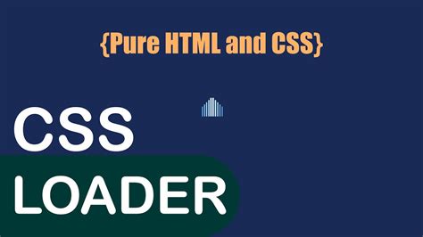 Css Loader Animation Html And Css Only Loader Youtube
