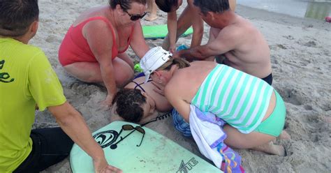 Shark Attack Victims Were In Waist Deep Water North Carolina Officials