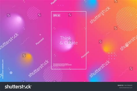 Colorful Geometric Background Dynamic Shapes Composition Stock Vector Royalty Free 1041906049