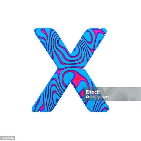 字母 X 大寫運動字體由藍色大膽的標誌3d 渲染在白色背景下被隔離 照片檔及更多 力量 照片 力量 大寫字母 字母表 Istock