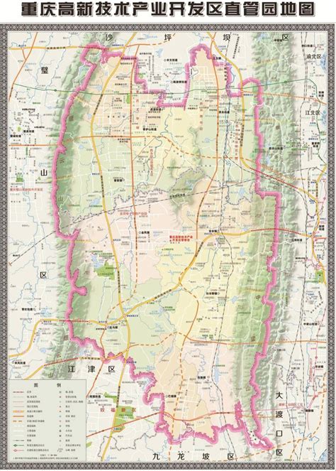 重庆高新区范围图 重庆高新区地图 伤感说说吧