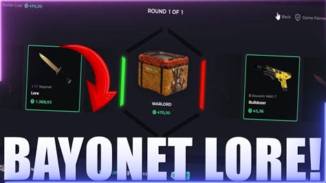 Huge Bayonet Lore Pull On Case Battle Csgoluck Youtube