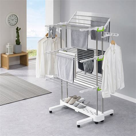 Multifunctional Stainless Steel Portable Folding Clothes Drying Rack