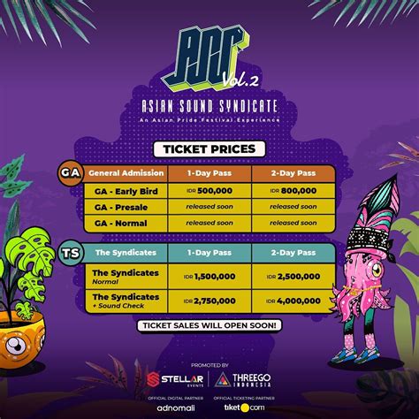 Digelar Tahun Depan Asian Sound Syndicate Vol 2 Jual Tiket Mulai Dari