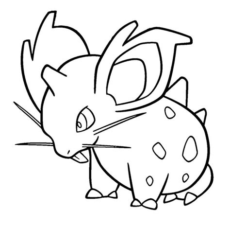 Nidoran Pokemon Coloring Page Pokemon Coloring Pages Gen 1 Pokemon