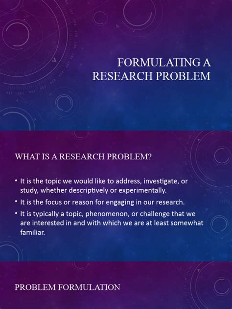Formulating A Research Problem Pdf Experiment Placebo