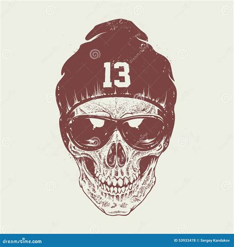 Dotwork Skull Art Stock Vector Illustration Of Abstract 53933478