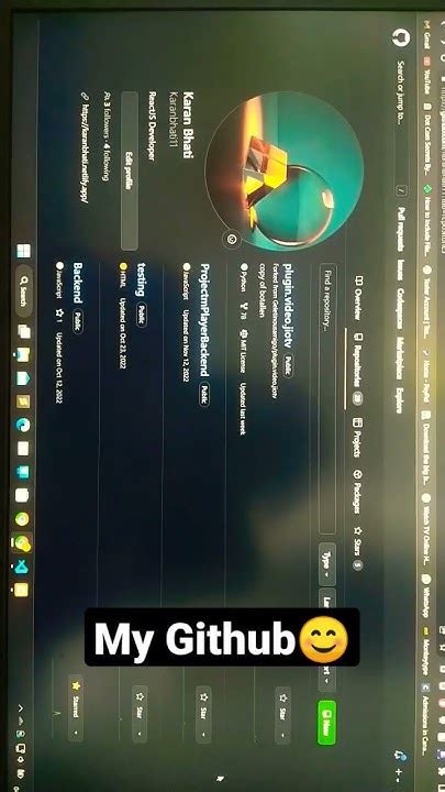 My Github Account Shorts Github Coding Youtube