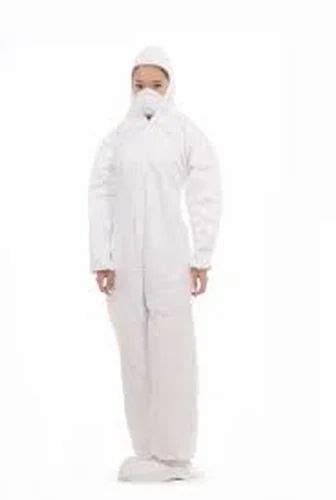 White Plain Disposable Coverall Suit At ₹ 80piece In New Delhi Id