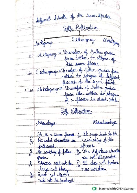 Solution Icse Class 9th Chapter 5 Pollination And Fertilization Notes
