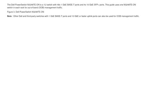 Dell Powerswitch N3248te On Sonic Smartfabric Manager For Powerscale