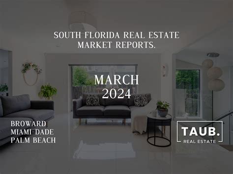 March 2024 Real Estate Market Snapshot Broward Palm Beach Miami Dade