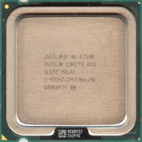 intel core 2 duo e7500 hardware museum
