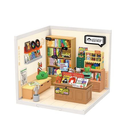 Rolife Fascinating Book Store Magnote Gifts