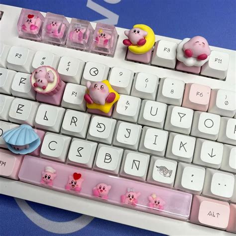 Five Kirby 6 25U Space Key Cute Gaming Tool Kawaiikeycaps