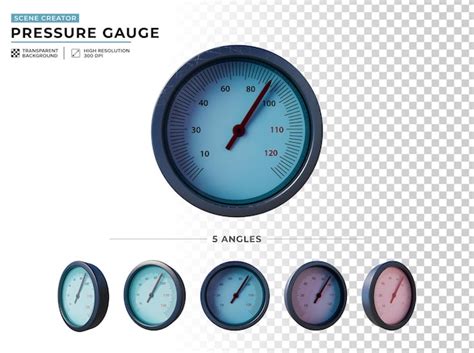 premium psd 3d pressure model for scene creation