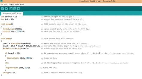 Room Temperature Using LM Sensor Arduino KMITRA