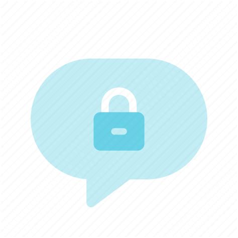 Chat Encrypted Locked Message Password Secret Secured Icon
