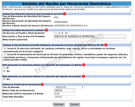 Como Emitir Recibo Por Honorarios Electronico Paso A Paso Marcos