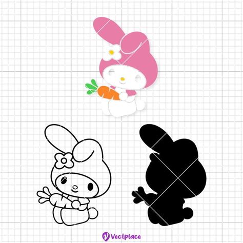 My Melody Easter Svg Vectplace